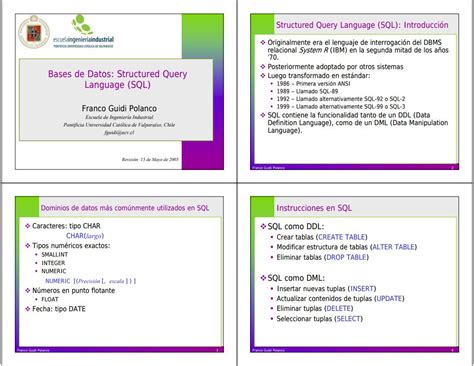 Pdf De Programación Bases De Datos Structured Query Language Sql