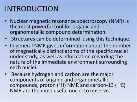 Nmr Shift Reagents Pptx Chemistry Science