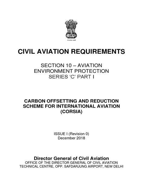 Carbon Offsetting And Reduction Scheme For International Aviation Corsia Pdf Carbon Offset