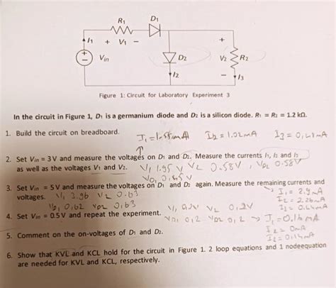 Solved Figure 1 Circuit For Laboratory Experiment 3 In The
