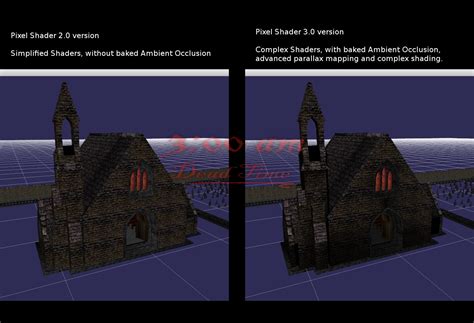 Pixel Shader 2 0 Vs 3 0 Features Baked AO Image 3 00am Dead Time