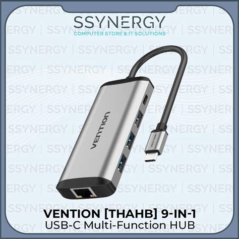 Jual Vention Usb Type C Hub Multiport Usb Hdmi Lan Sd Tf Pd Shopee Indonesia