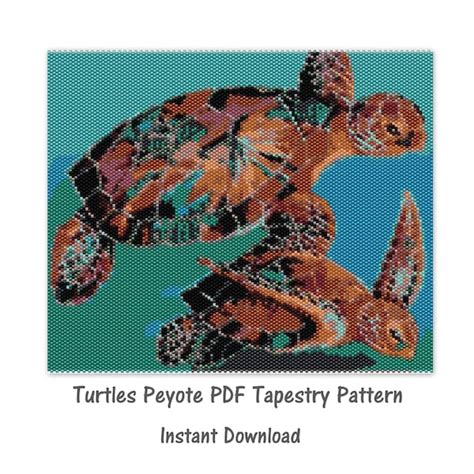 seed bead turtle pattern etsy