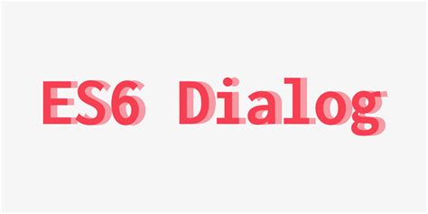 GitHub Scrm Es Dialog Minimal And Accessible Dialog Plugin