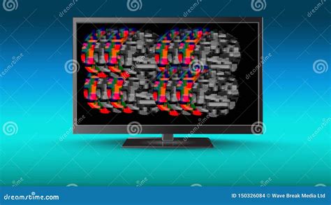 Lcd Screen With Colorful Static Stock Footage Video Of Show