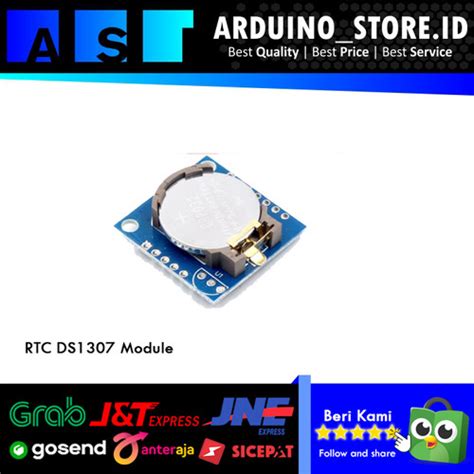 jual rtc ds1307 real time clock i2c arduino uno mega battery module