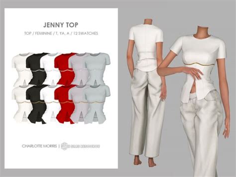 Jenny Top By Charlottemorris Sims 4 Cc Download