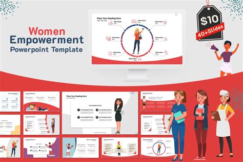 Women Empowerment PowerPoint Template By RENURE TheHungryJPEG