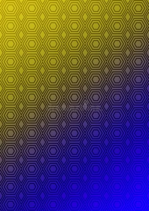 Geometirc Line Design With Color Gradient Background Decoration Stock Illustration