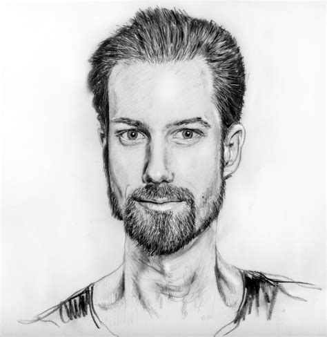 Male Portrait Drawings Behance