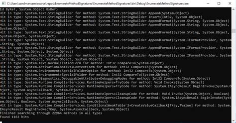 Scan For Specific Parameter Types Within An Assemblys Types Methods In C Mihai