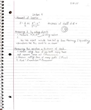 PHYS 2B Lecture Notes PHYS 2BL Studocu