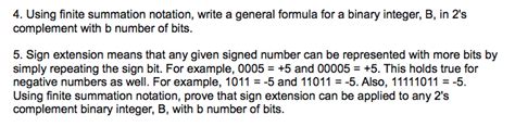 Solved 4 Using Finite Summation Notation Write A General