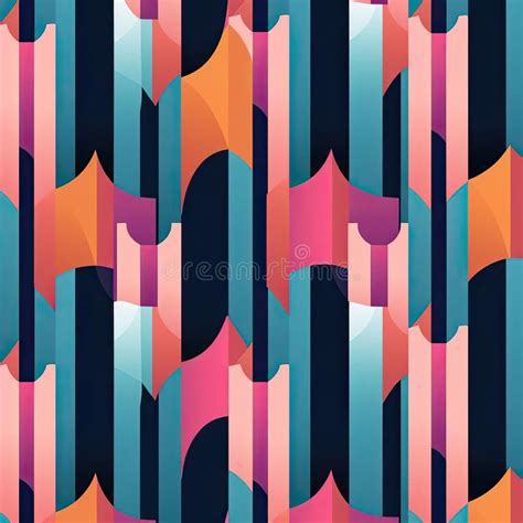 Seamless Background Pattern Abstract Geometric Pattern Vector Image Stock Illustration