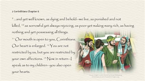 2 Corinthians Chapter 6 Pnc Bible Reading Illustrated Bible Scriptures
