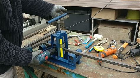 Трубогиб уДачный и профильная труба 20х20х1,5 - YouTube