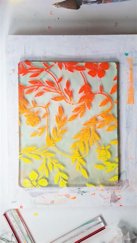 Gelli Plate Printing Art Gelly Art Gel Printing Techniques Gel