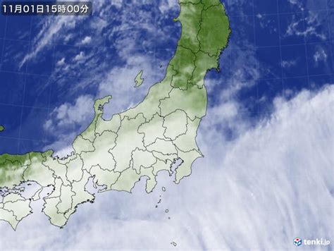 過去の気象衛星東日本2022年11月01日 日本気象協会 Tenkijp