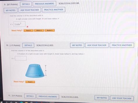 Solved Hi Im Not Sure Which Form Webassign Wants These
