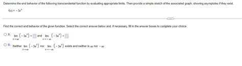 Solved Determine The End Behavior Of The Following Chegg
