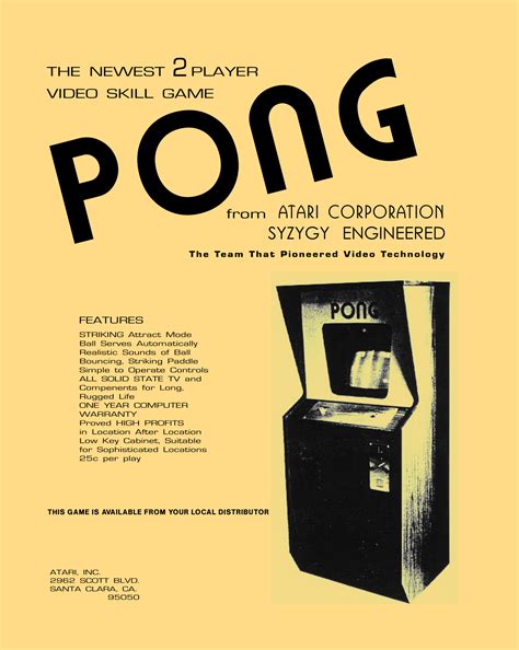 Atari Pong Arcade Poster Art Arcade And Pinball Atariage Forums