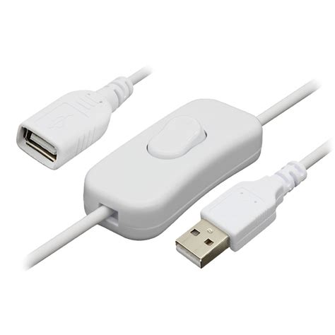 Switch Wire USB Male To Female Extension Cable With On Off Switch Inline Rocker Switch For