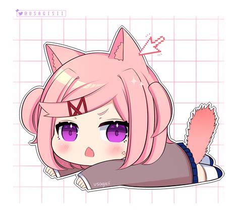 Drew Angry Natsuki Twitter Usagisii Ddlc