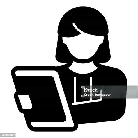 심리학자 여자 증언 메모장 단색 아이콘 가족 심리학 개념 벡터 그래픽입니다 종이 메모를 가진 여자는 흰색 배경 스타일 모바일 또는 디자인에 서명합니다 검은색에 대한 스톡