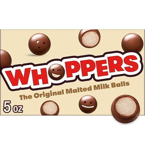 Whoppers Malted Milk Balls Candy Box 5 Oz Pack Of 4