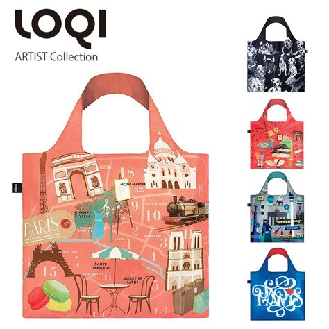 【楽天市場】エコバッグ Loqi ローキー Artist Collection マイバッグ コンビニエコバッグ トートバッグ 買い物バッグ