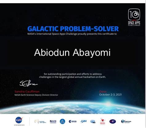 Nasa Space Data Communitybuilding Leadership Mentor