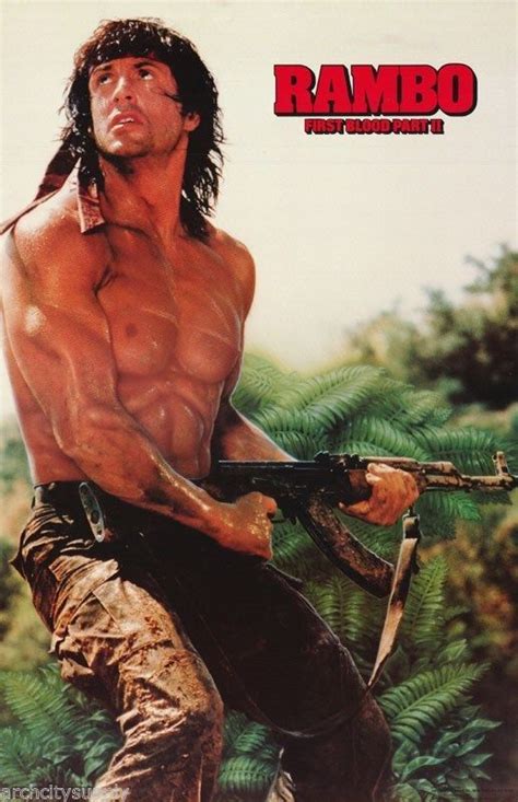 Sylvester Stallone As Rambo Rambo Poster Rambo Cover Rambo 80s