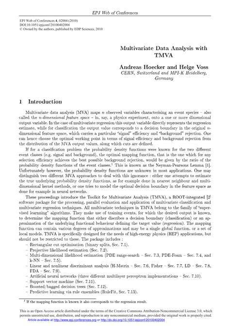 pdf multivariate data analysis with tmva