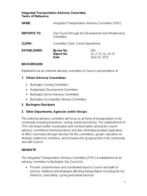Terms Of Reference Committee Quorum
