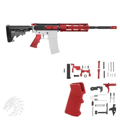 Tiger Rock Ar 15 Red Enhanced Rifle Kit W 10 Handguard