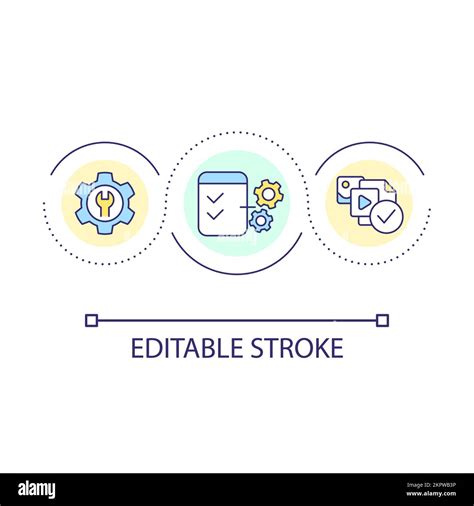 Multimedia Setting Loop Concept Icon Stock Vector Image And Art Alamy
