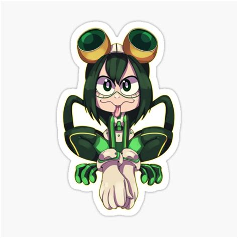 Tsuyu Asui Sticker Sticker For Sale By MoonNue Redbubble