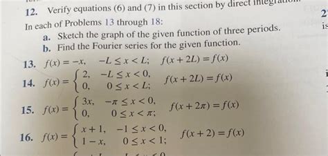 Solved 12 Verify Equations 6 And 7 In This Section By Chegg Com