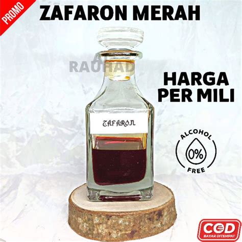 Jual Minyak Zafaron Merah Asli Original Harga Per Mili Shopee