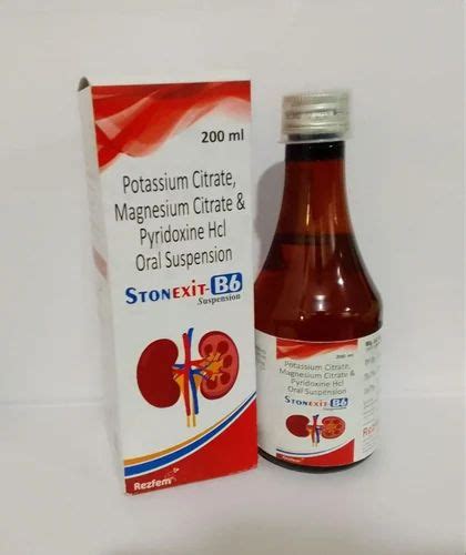 Potassium Citrate 1100mg Magnesium Citrate 375mg Pyridoxine 20mg At