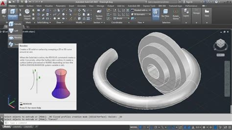 Autocad 3d Revolve Command Tutorial Crafting Elegance In The Third Dimension