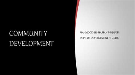 Basic Principles Of Community Developmentpptx