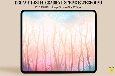 Dreamy Pastel Gradient Spring Background Graphic By Lazy Sun · Creative Fabrica