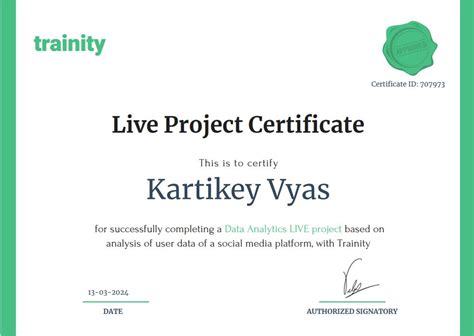 Earned Data Analytics Certification With Trainity Kartikey Vyas Posted On The Topic Linkedin
