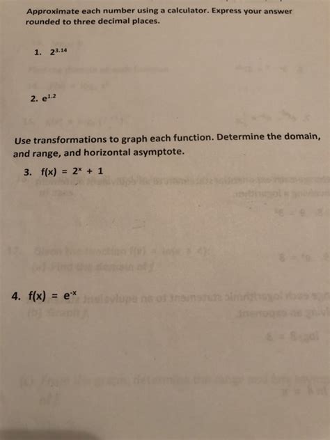 Solved Approximate Each Number Using A Calculator Express