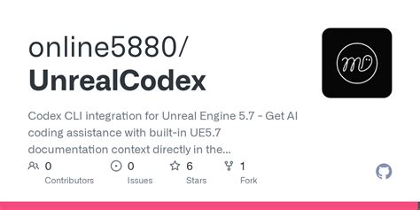 Github Online5880unrealcodex Codex Cli Integration For Unreal