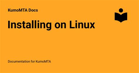 Installing On Linux Kumomta Docs Installing On Linux Kumomta Docs