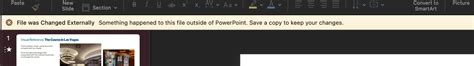 PPT Mac File Was Changed Externally Error Message Box Support