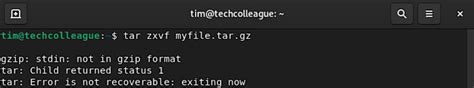 How To Fix Gzip Stdin Not In Gzip Format Techcolleague