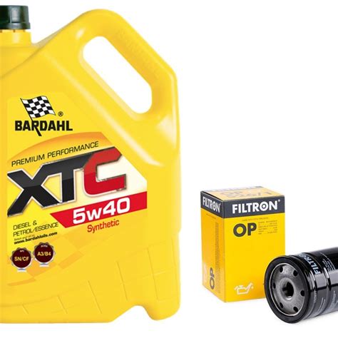 1 Комплект масло BARDAHL XTC 5W40 5L + маслен филтър на Топ цена ...